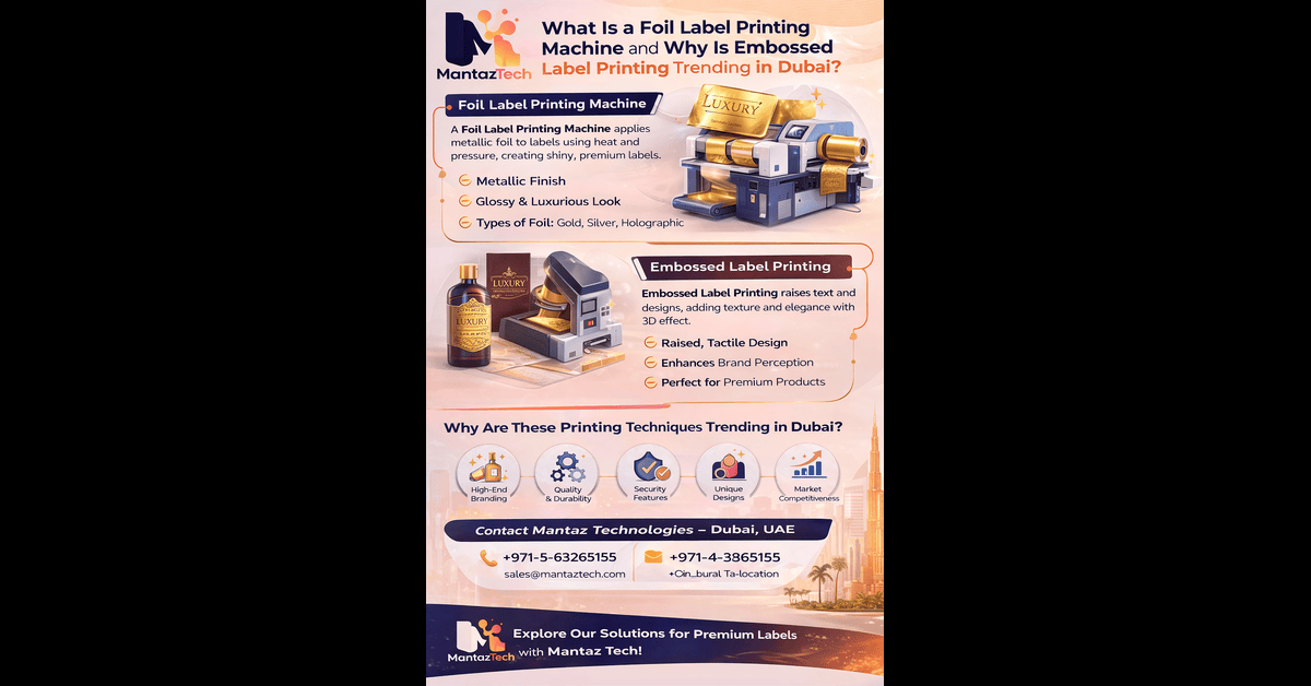 What Is a Foil Label Printing Machine & Embossed Labels?